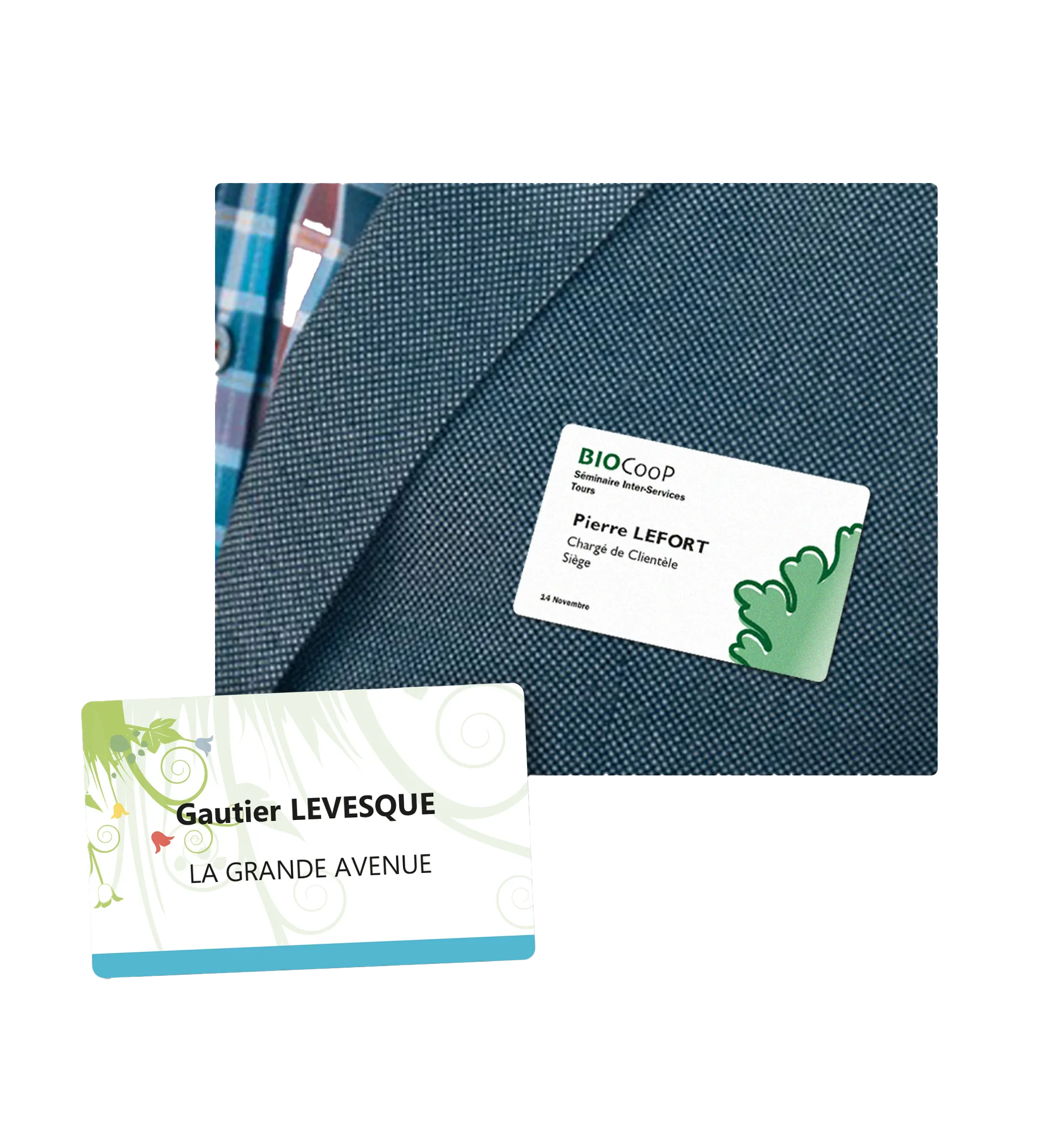 Nos Badges Tissus, Badges autocollants, Badges adhésifs